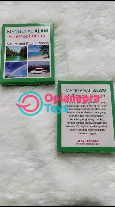 Flash Card Mengenal Alam Dan Tempat Umum Kartu Pintar Glossy Tebal - 25 ...
