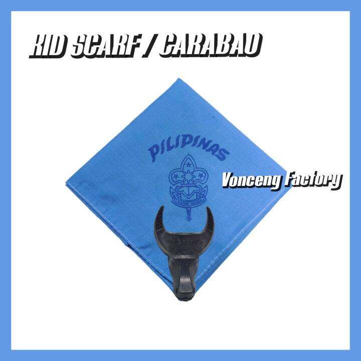 BOY SCOUT SCARF w/ CARABAO // BOY SCOUT OF THE PHILIPPINES //KID //KAB ...
