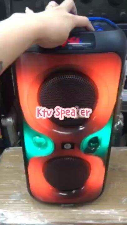 CROWN PD-662 Portable Speaker with Dancing Lights Baffles for Karaoke ...