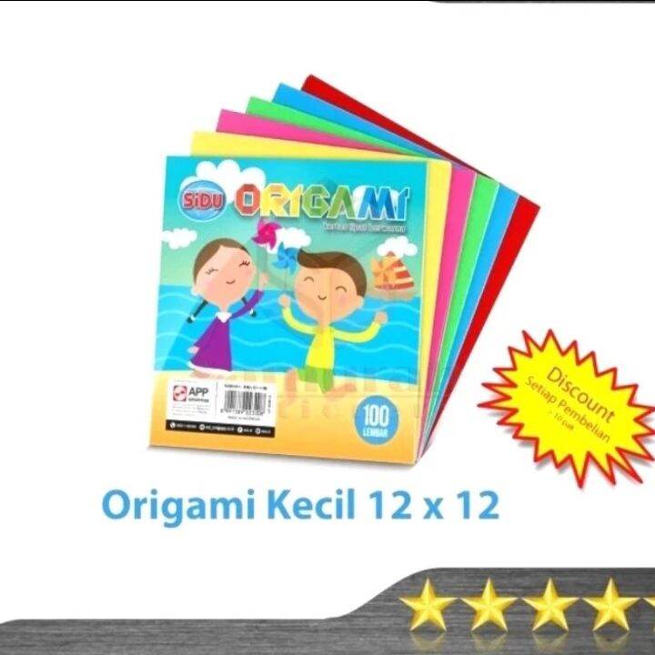 Kertas Origami Sidu Kecil 12x12 cm isi 100 Lembar | Lazada Indonesia