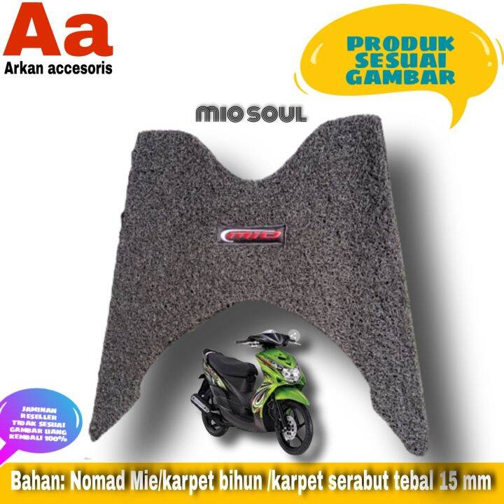 karpet motor Yamaha Mio soul karbu /karpet bordes motor/karpet dasbor ...