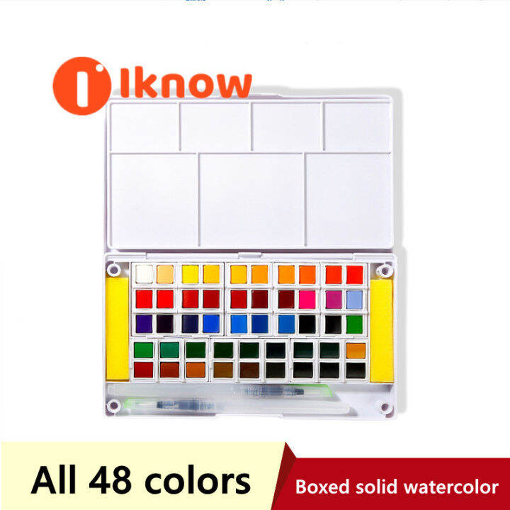 I Know Màu Nước 48 Màu Trơn Cho Học Sinh Màu Nước 30 Màu Trong Suốt 12 ...
