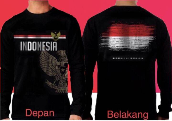 KAOS GARUDA INDONESIA/KAOS BENDERA INDONESIA/KAOS INDONESIA/LENGAN ...
