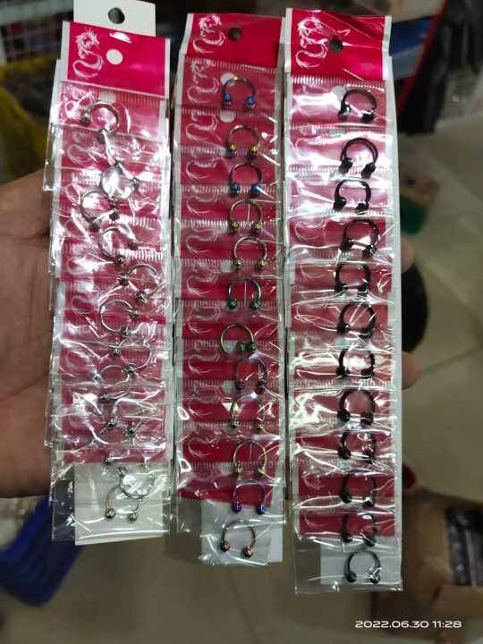 Anting Barbel Tapak kuda lusinan isi 12pcs | Lazada Indonesia