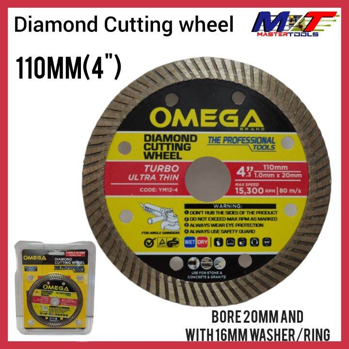 Omega Ultra Thin Diamond Cutting Wheel 4" YM12-4 | Lazada PH
