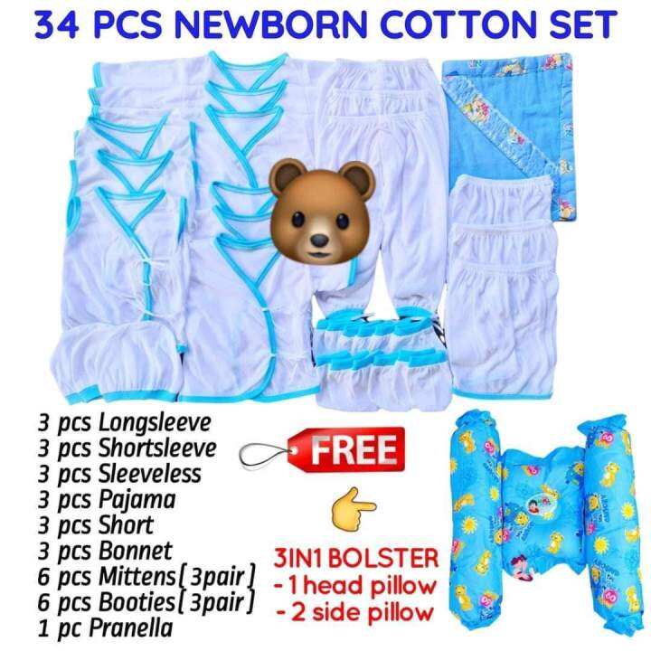 Baru Baruan Cotton Newborn Set Baru baruan Baby Dress WITHE FREE 3IN1 ...