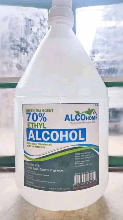 Alcohol Ethyl 3.4L (1 Box 4 Gallons) -Alcohome ph. | Lazada PH