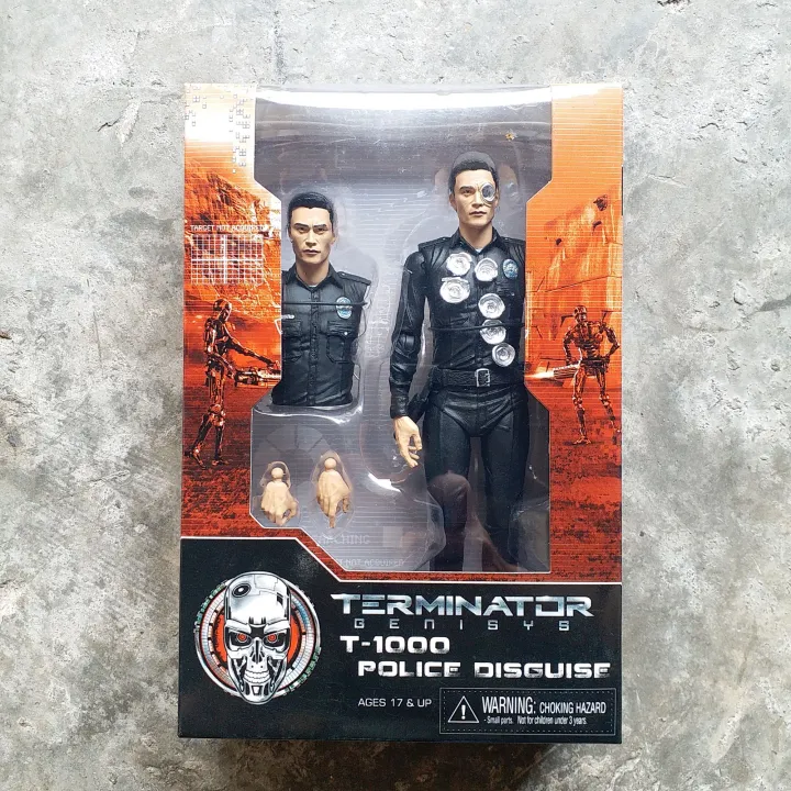 NECA Terminator GENISYS T-1000 POLICE DISGUISE 7 Action Figure New ...