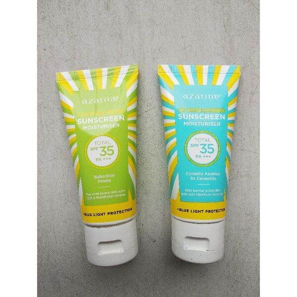 AZARINE SUNSCREEN CICAMIDE BARRIER SPF35 PA+++ CALM MY ACNE SPF 35 PA ...