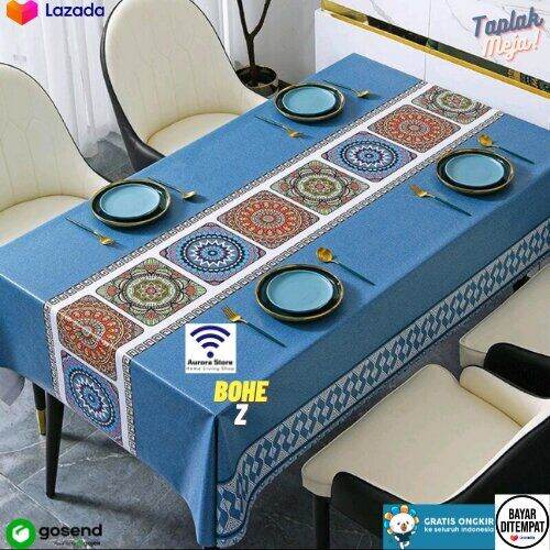 Premium !! Taplak Meja Makan Glamour/Taplak Meja Waterproof/Taplak Meja ...