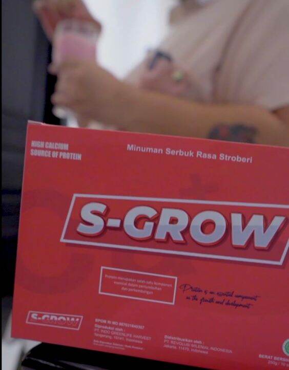 S-Grow Peninggi Badan Susu Tinggi Badan Suplemen Makanan Kesehatan Anak ...