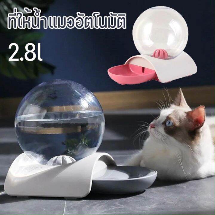 【Dargly】ที่ให้น้ำสัตว์เลี้ยง ที่ให้น้ำแมวอัตโนมัติ เครื่องให้น้ำแมวอัตโนมัติ ชามน้ำหมา ความจุ ...