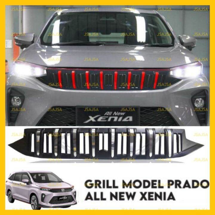 Grill Bumper Depan Xenia 2021 2022 2023 Prado Hitam Chrome Merah ...