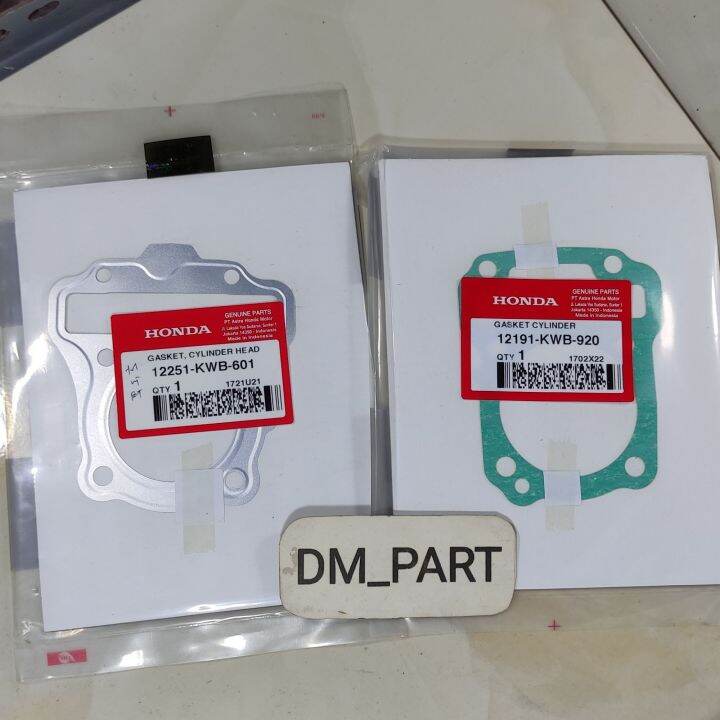 PACKING PAKING GASKET PERPAK CYLINDER BLOCK ATAS DAN BAWAH SEHER PISTON BLADE OLD NEW 110 REVO ...