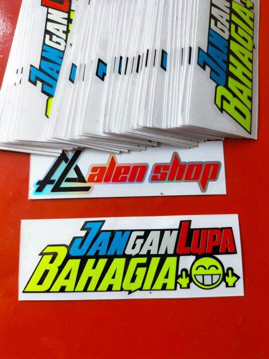 stiker cutting jangan lupa bahagia | Lazada Indonesia