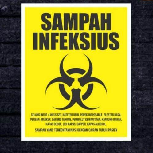 Stiker Rambu Sampah Infeksius 15x20 | Lazada Indonesia
