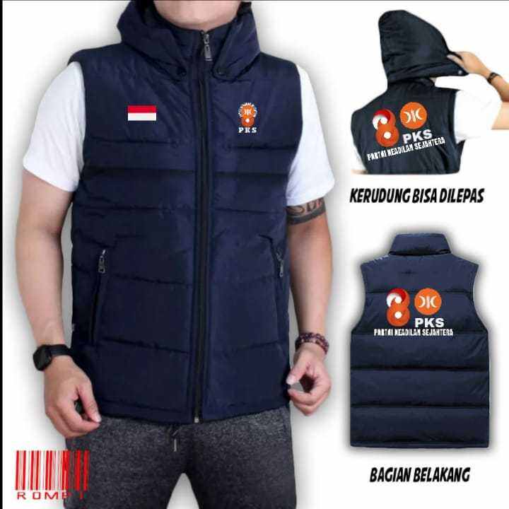jaket Partai PKS model rompi terbaru pilihan 2024 bisa untuk koleksi ...