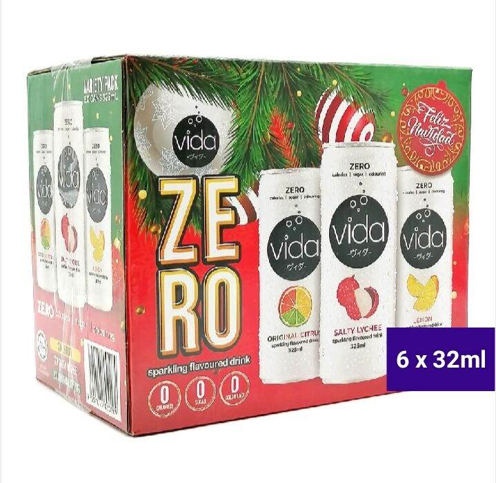 Vida Zero Assorted Sparkling Drink (6 x 325ml) | Lazada PH
