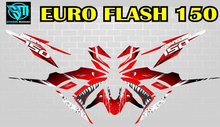Euro flash 150, Viperman 150 full body decals | Lazada PH