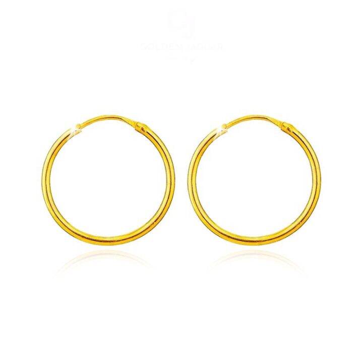 Subang Bulat Emas Bangkok Sebiji Ori Ready Stock | Lazada