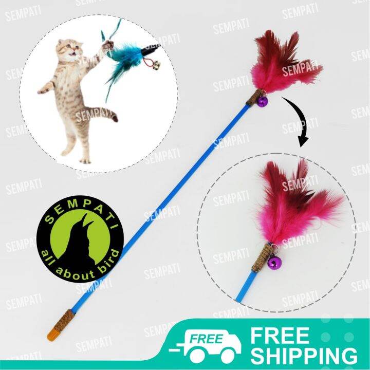 SEMPATI Mainan Kucing Kitten Murah Tongkat Bulu Stik Fiber Non Rope ... SEMPATI Mainan Kucing Kitten Murah Tongkat Bulu Stik Fiber Non Rope ...