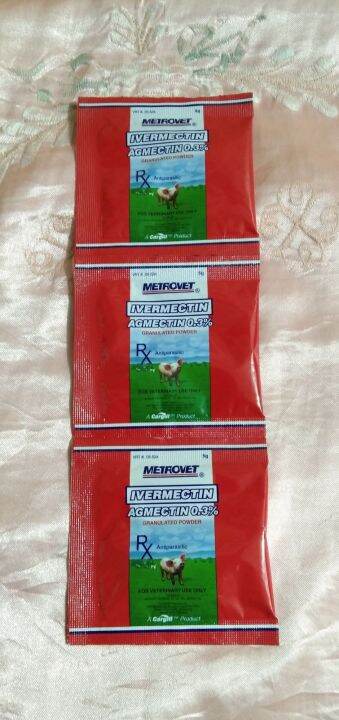 Agmectin Powder 5grams Anti-Galis (3pcs sachet) | Lazada PH