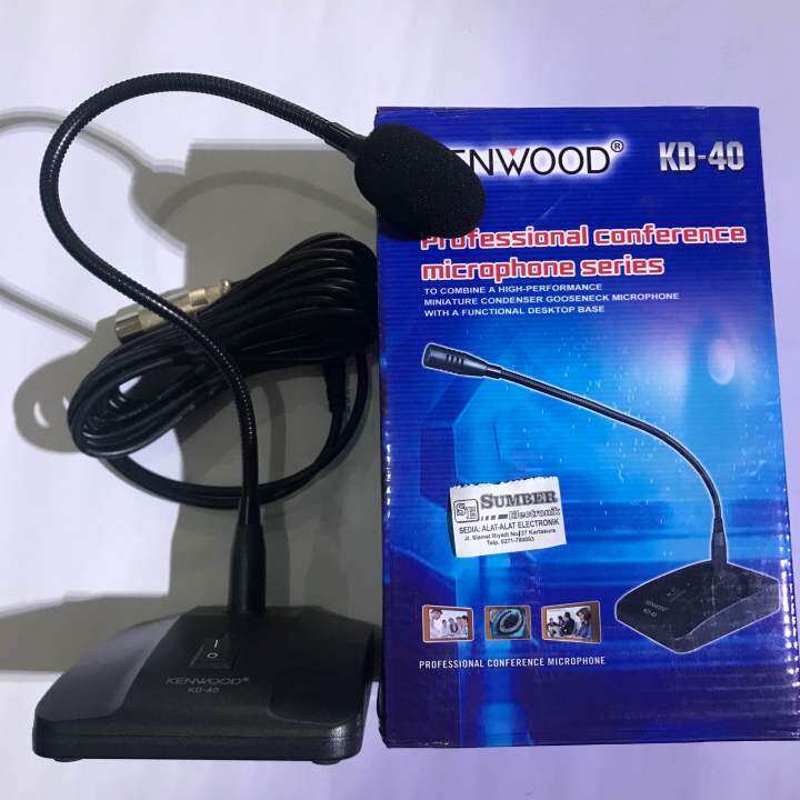 Kenwood Mic Meja KD-40 Microphone Conference Atau Mic podium New Series ...