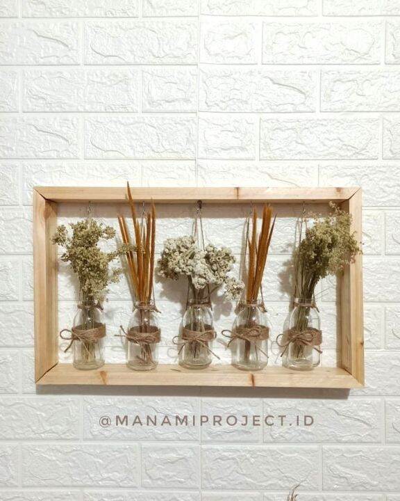 Dried Flower in frame / wallhanging / pajangan bunga kering | Lazada ...