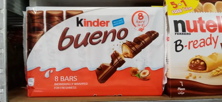 Kinder Bueno (8 bars)... P220 per pack--- Exp. Jan 2022... from HK ...