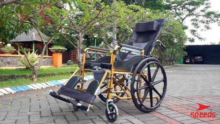 SPEEDS Kursi Roda Traveling Foldable Kursi Roda Lipat Aluuminium 4in1 ...