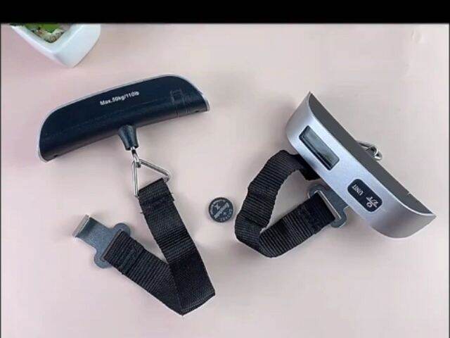 Luggage Scale Electronic Digital Portable Suitcase Travel Scale Weighs ...