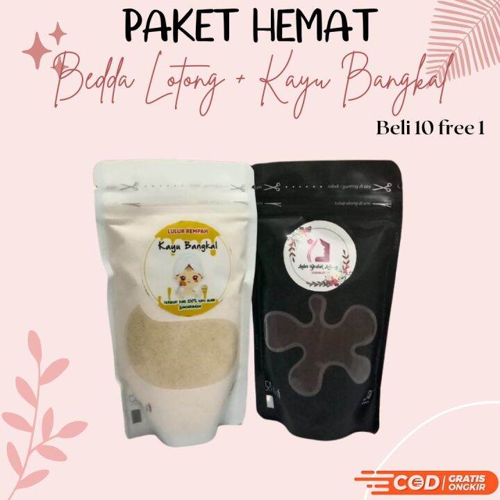 [COD] Paket Viral Lulur Whitening Rempah kayu Bangkal 10 Gram + Lulur ...
