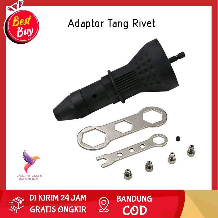 Alat Rivet Tang Rivet Ripet Sambung Konverter Bor Rivet Gun Adapter ...