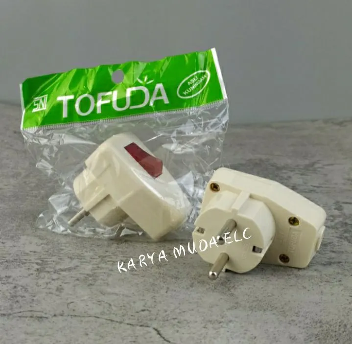 STEKER LAMPU TOFUDA - COLOKAN+ SAKLAR - STEKER LAMPU SNI | Lazada Indonesia