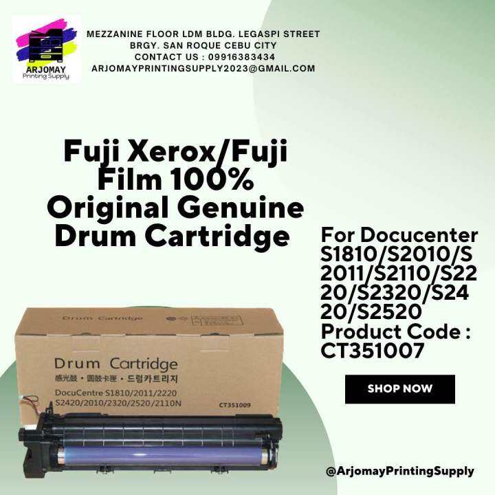 FUJI XEROX/FUJIFILM 100% ORIGINAL GENUINE DRUM CARTRIDGE FOR DOCUCENTER ...