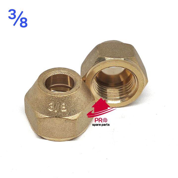 Nut Nepel AC 3/8 Kuningan - Sparepart Mur Neple/Niple Pipa Air ...