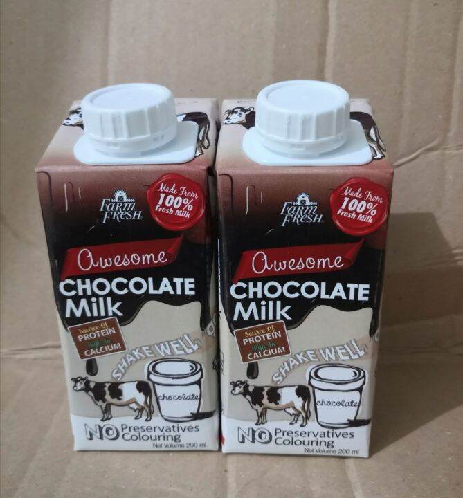 Farm Fresh UHT Premium Chocolate - 200ml x 24packs Susu Segar Farm ...