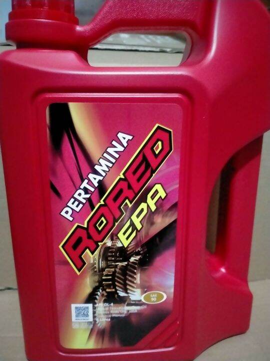 Pertamina Rored EPA 90, Oli Gardan, Gear Sae 90 4 Liter Galon | Lazada ...