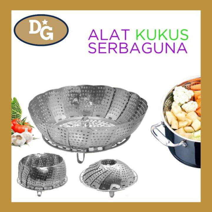 Kukusan Stainless - Steamer Alat Kukus Lipat Serbaguna | Lazada Indonesia