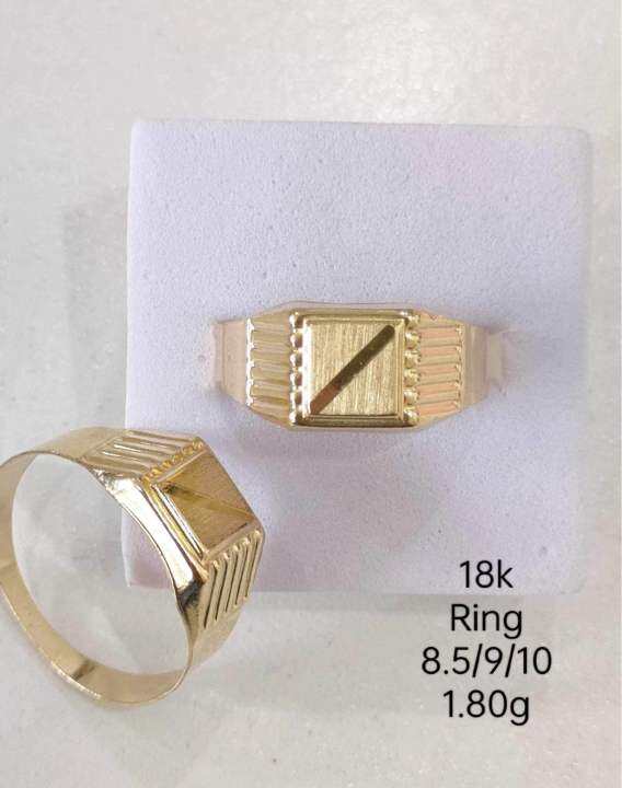 Pawnable Gold Mens Ring 18k | Lazada PH