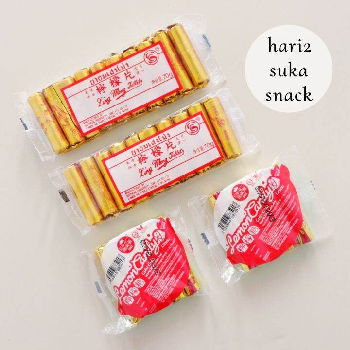 Permen Tablet Ling Mong Tablets Candy 70 gram / Permen Lemon Candy Gula ...
