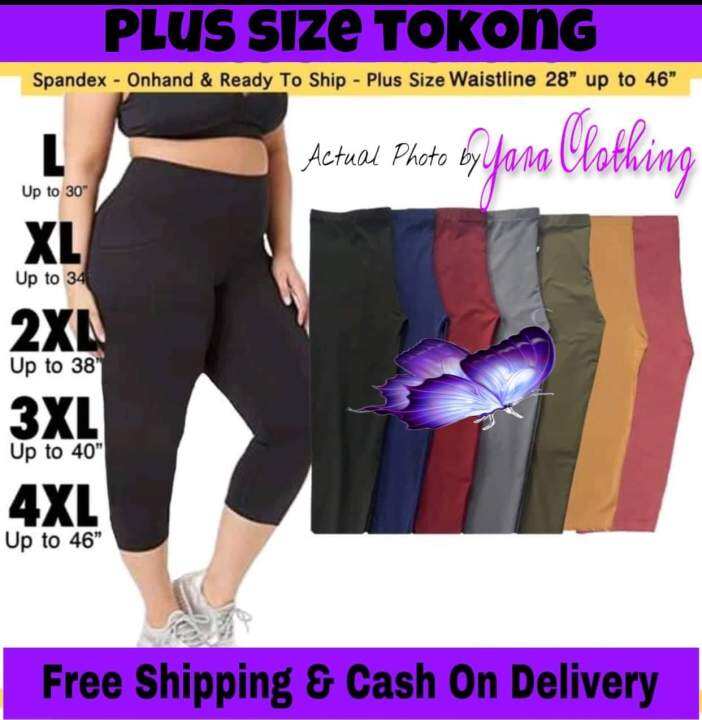 Plus Size Tokong / Capri Pants (makapal tela) | Lazada PH