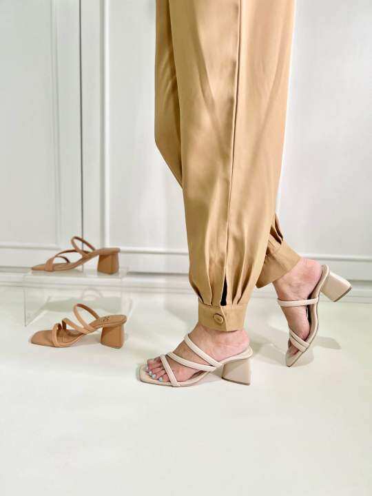 C&C ZANE Z-Strap Block-Heel Sandals | Lazada PH