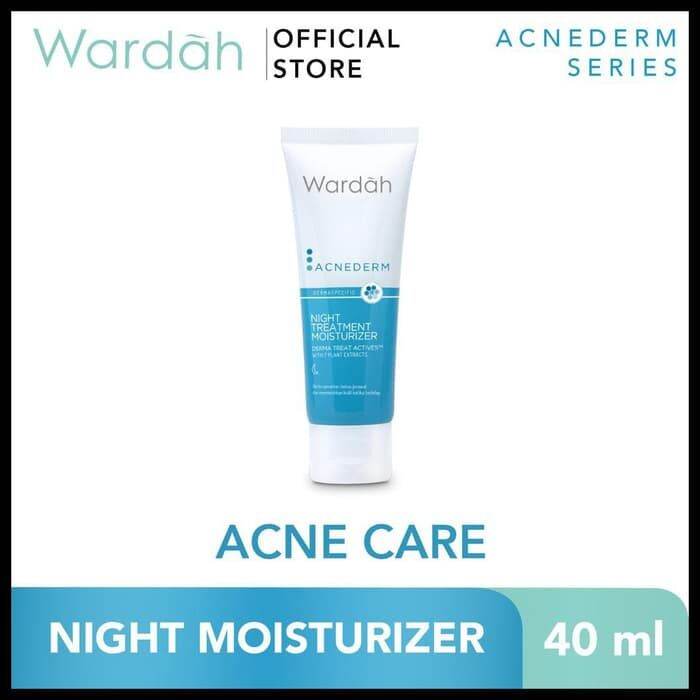 Wardah Acnederm Night Moisturizer 40 ml - Cream Malam | Lazada Indonesia