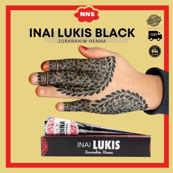 NN SHOPPER Inai Lukis Cone Hitam ( 1 pcs ) Black Henna Special Untuk ...