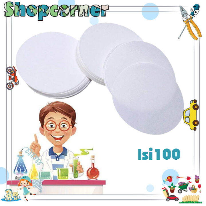 Isi 100 Kertas Saring Bulat Laboratorium Filter Paper Kertas Penyaring ...