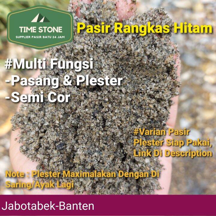 Pasir Cuci Rangkas Hitam - Cor Pasang Plester | Lazada Indonesia