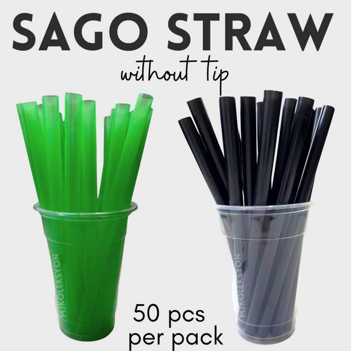 Sago Straw 50pcs per pack NO WRAP 20cm and w/o Tip | Lazada PH