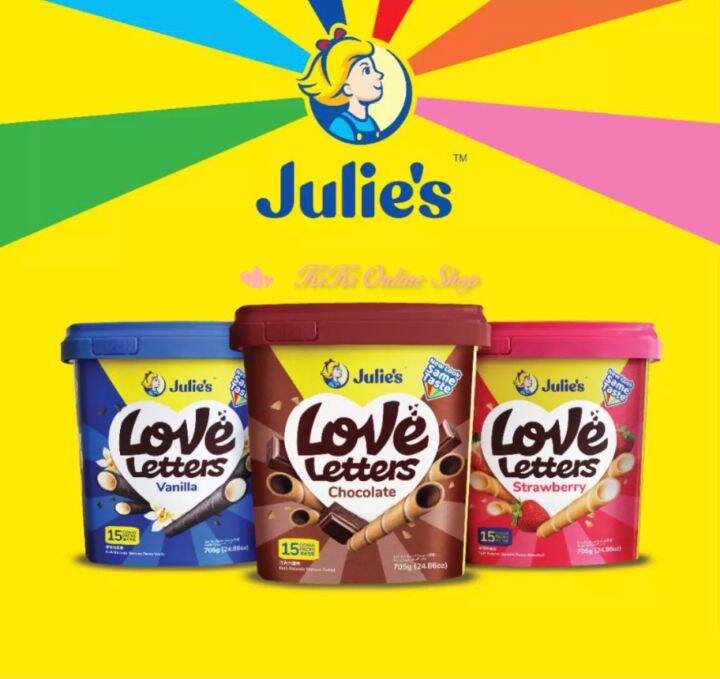 Julie love letter chocolate / strawberry / vanilla 700g | Lazada