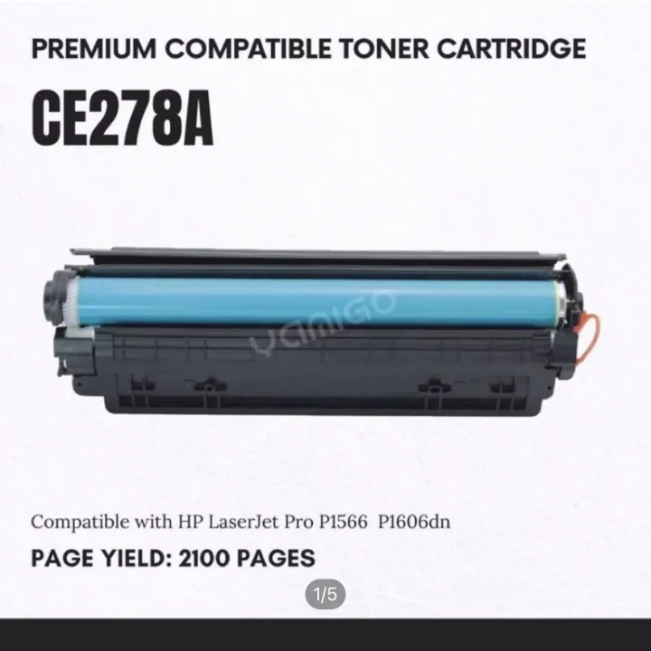 Compatible CE278A 78A Toner Cartridge for Lasjet P1560 P1600 printers ...